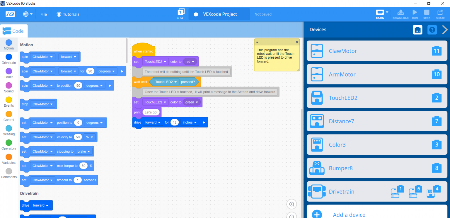 VEX IQ robotları için yeni kodlama programı: VEXcode IQ – EducatHUB